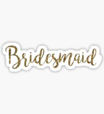 Bridesmaid: Stickers | Redbubble