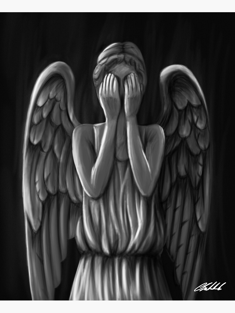 Weeping Angel Sticker By Clsutherland Redbubble