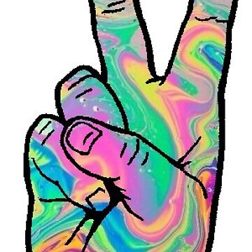 "Peace Out" Sticker for Sale by kaileyryan | Redbubble