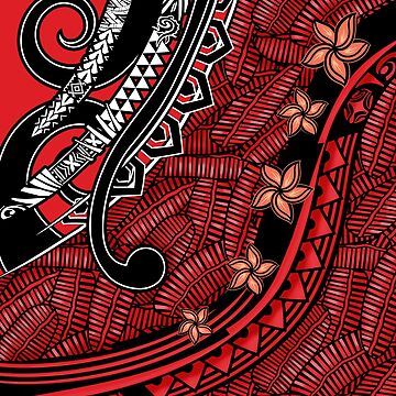 "Samoan - Polynesian - Hawaiian Tribal Red Sunset Artboard 2041 ...
