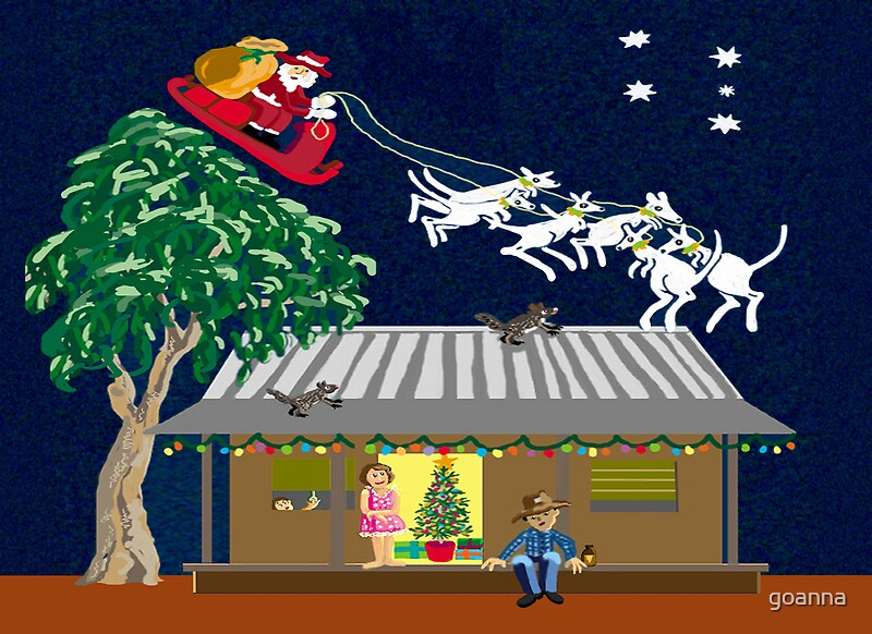 "Six white boomers - Santa in Australia" by goanna | Redbubble