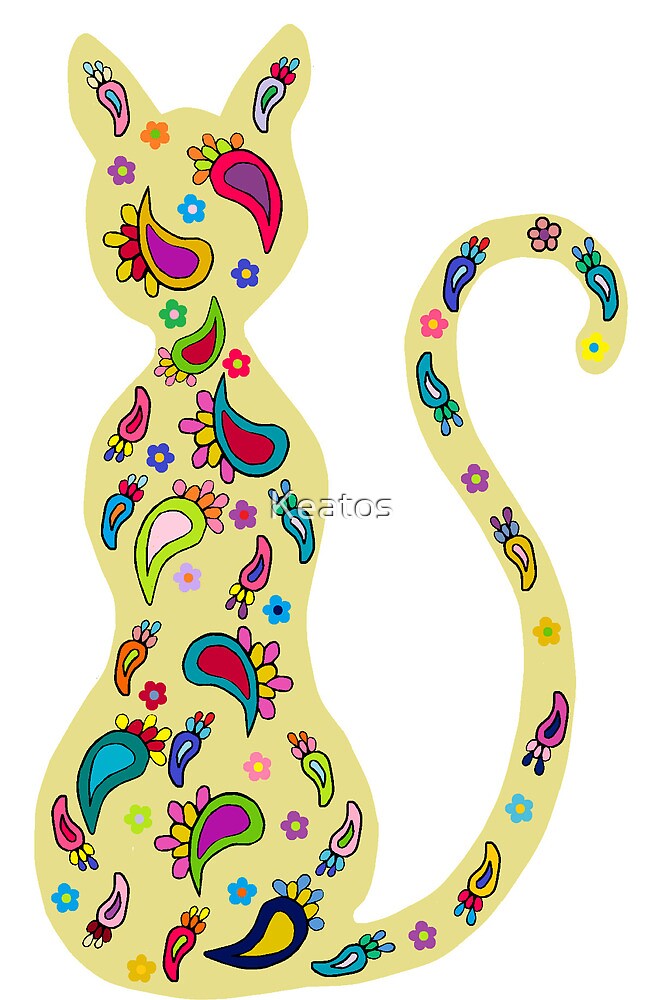 "Paisley Cat" by Keatos | Redbubble