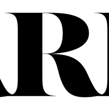 "RRR - elegant black text logo" Poster for Sale by loversandravers ...
