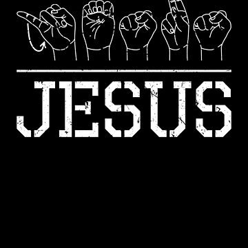 "Jesus Sign Language ASL Deaf Interpreter Christian Religious" Poster ...