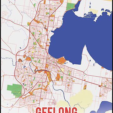 "Geelong map victoria - personalized map, anniversary gift" Poster for ...