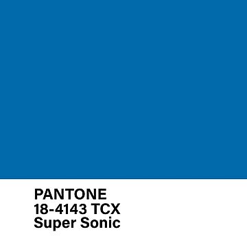"PANTONE 18-4143 TCX Super Sonic" Mounted Print for Sale by princessmi ...