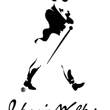 "White Johnnie Walker Whisky " Sticker for Sale by SmashtransitArt ...