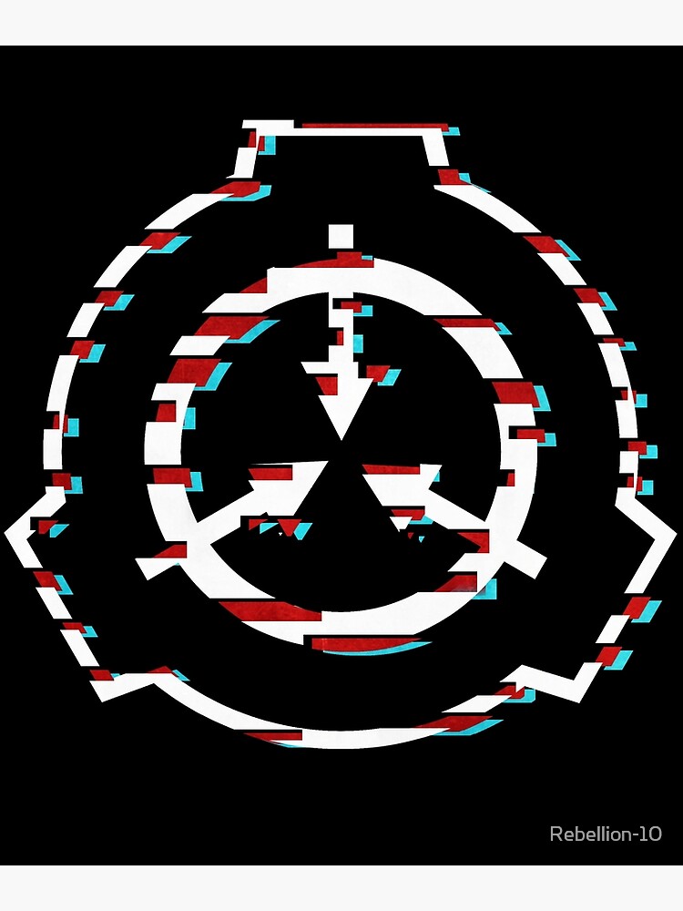 "SCP Foundation symbol glitch" Canvas Print by Rebellion-10 | Redbubble