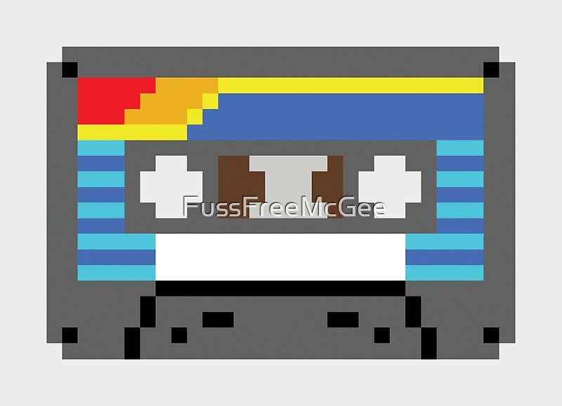 "Pixel Cassette Tape" by FussFreeMcGee | Redbubble