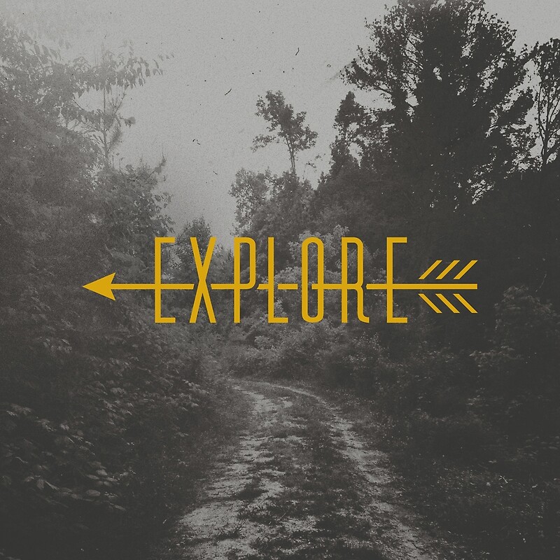 "Explore (Arrow)" by Zeke Tucker | Redbubble