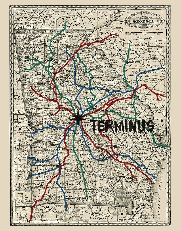"Terminus Map" by Zeke Tucker | Redbubble