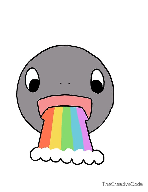 "Barfing Rainbows" by TheCreativeSoda | Redbubble