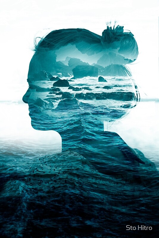 "The blue sea inside me" by Sto Hitro | Redbubble