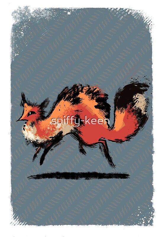 "Ink Fox" by spiffy-keen | Redbubble