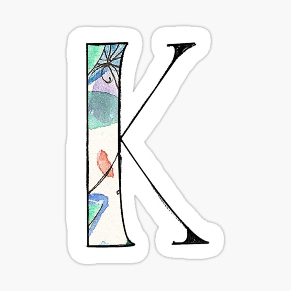Initial K Stickers | Redbubble