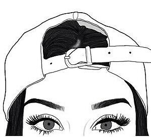 "Girl In Backwards Baseball Cap" by skdancer | Redbubble