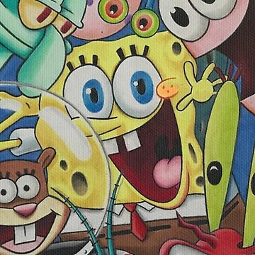 "Spongebob and friends! cartoon poster poster " Sticker for Sale by ...