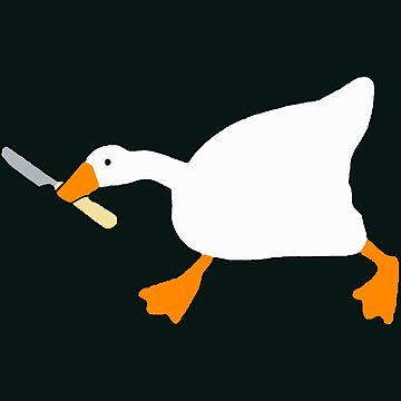"Goose with Knife - Untitled Goose Game " Essential T-Shirt for Sale by ...