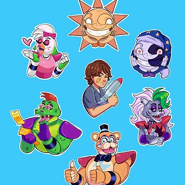 "FNAF Security Breach Characters" Poster by finksart | Redbubble