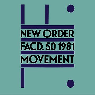 "New Order Movement 1 Album Cover" Poster for Sale by THOMASEVANSY ...