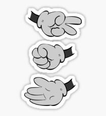 Mickey Mouse Hand: Stickers | Redbubble
