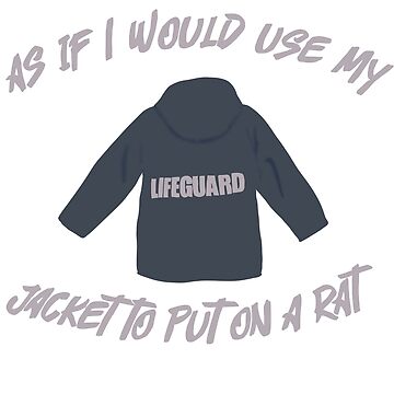 "As if I would use my jacket " Sticker for Sale by Becky-Marie | Redbubble