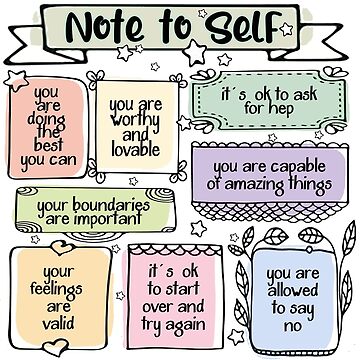 "note to self" Poster by jennstore | Redbubble