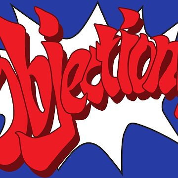 "Objection!" Sticker for Sale by SnowBunnyStudio | Redbubble