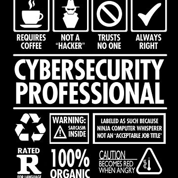 "Cybersecurity Not A Hacker Funny" Sticker for Sale by Nerd Shizzle ...