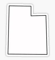 Utah State Outline Stickers | Redbubble