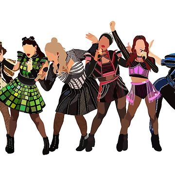 "Six the Musical Print" Sticker for Sale by georgiamdesigns | Redbubble