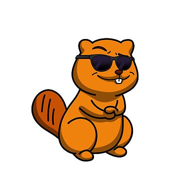 "Beaver is ready to ride!" Sticker for Sale by MixedBags | Redbubble