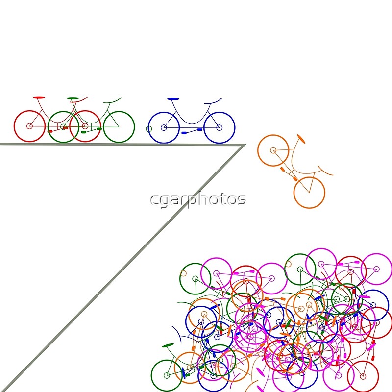 "Bike falling off a cliff" by cgarphotos | Redbubble