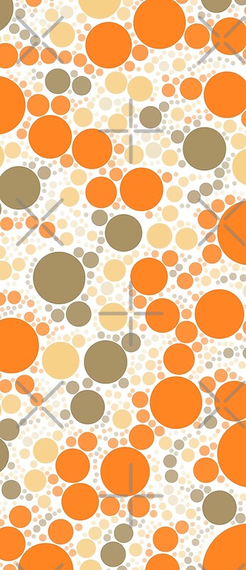 "Orange and Neutral Polka Dots " by patternsoup | Redbubble