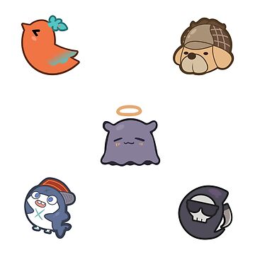 "HoloMyth Mascots pack - Hololive ,Top peeker sticker set Vtuber ...