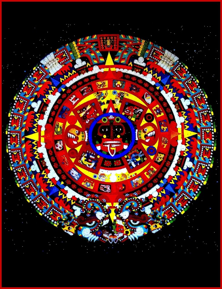 ""AZTEC" Vintage Calendar Print" by posterbobs | Redbubble