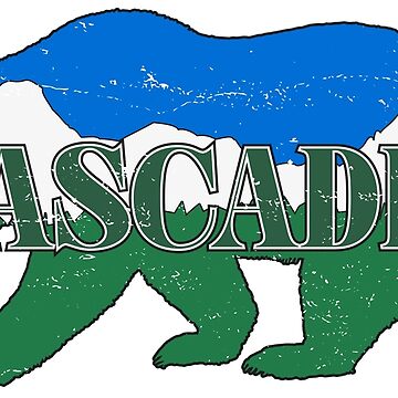 "Cascadia Bear" Sticker for Sale by stonemun | Redbubble
