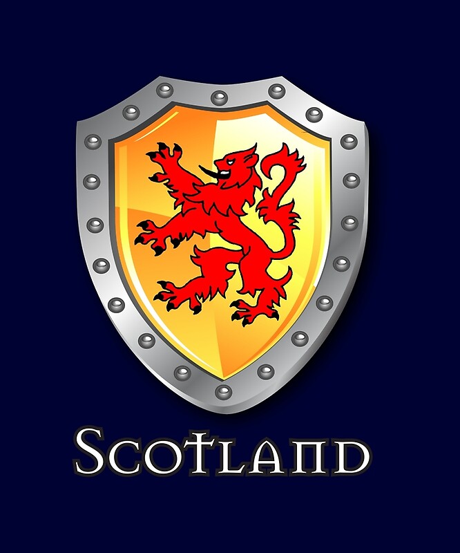 "Scotland Lion Rampant Shield" by eyemac24 | Redbubble
