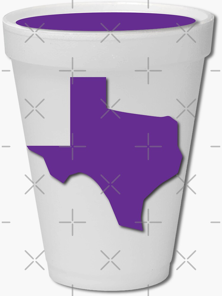 "Texas Lean Screw Styrofoam Cup" Sticker by AlienatedOpus | Redbubble