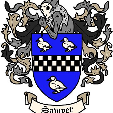 "Sawyer Family Crest" Sticker for Sale by panzie89 | Redbubble