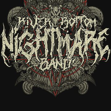 "Riverbottom nightmare band" Sticker for Sale by JosephRonzano | Redbubble