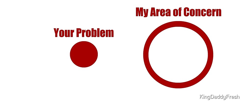 "Your Problem - My Area of Concern" by KingDaddyFresh | Redbubble