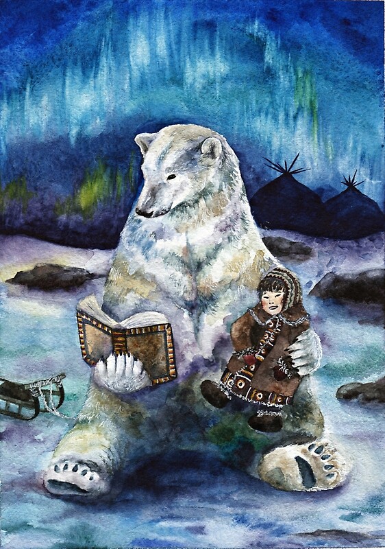 "Polar tales // bear" by AnnaShell | Redbubble