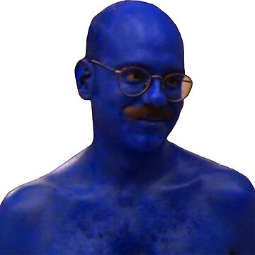 "Blue Man #1" Sticker for Sale by sherineheg | Redbubble