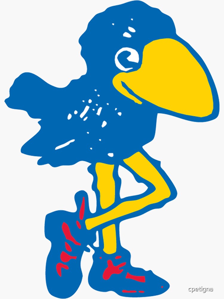 "Vintage Jayhawk" Sticker by cpetigna | Redbubble