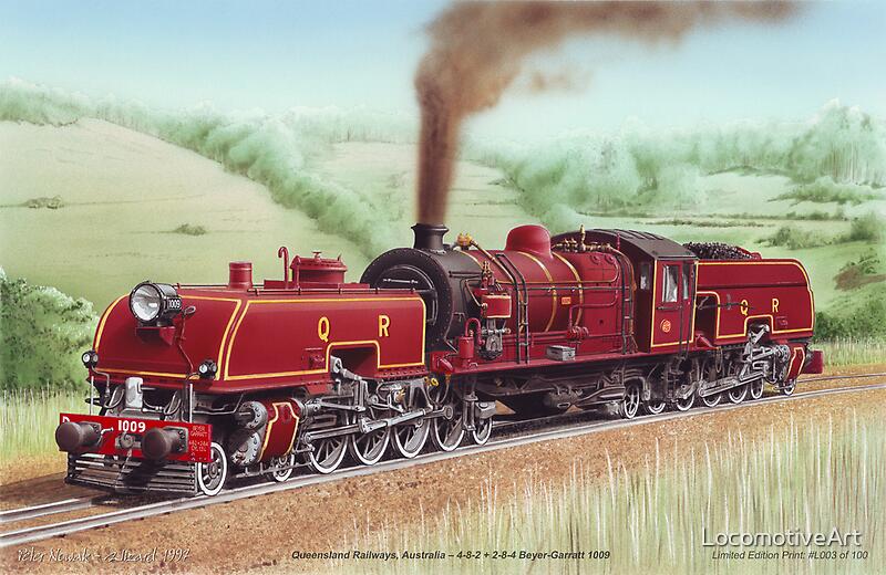"Beyer-Garratt 1009" by LocomotiveArt | Redbubble