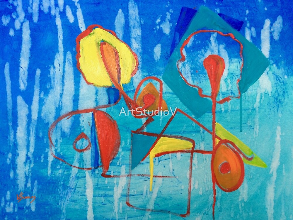 "Deconstructed Flowers (AKA Sunflowers Abstraction 2) (Oils - 51 x 61cm ...