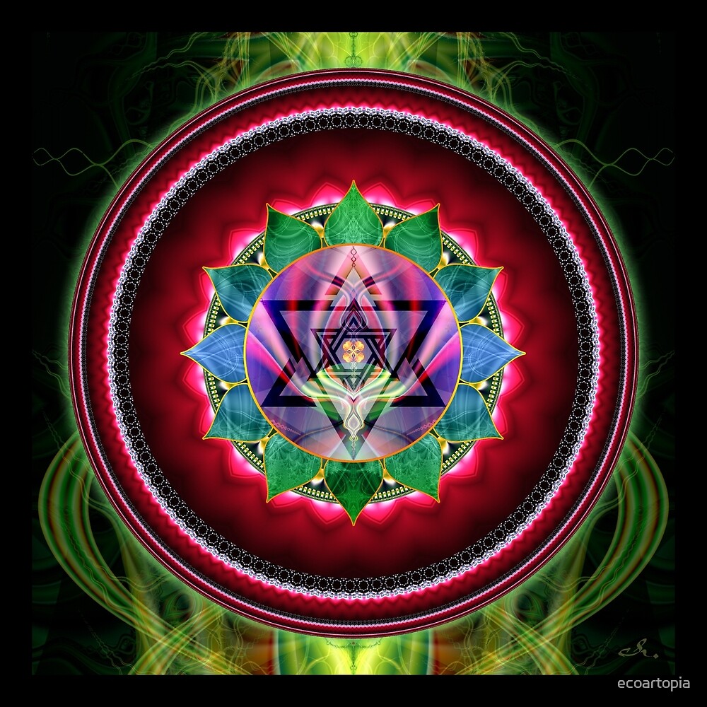 "Chakra: 4 Heart Chakra" by ecoartopia | Redbubble