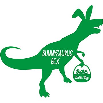 "Bunnysaurus , Funny Easter , Bunny T-Rex " Sticker for Sale by ...
