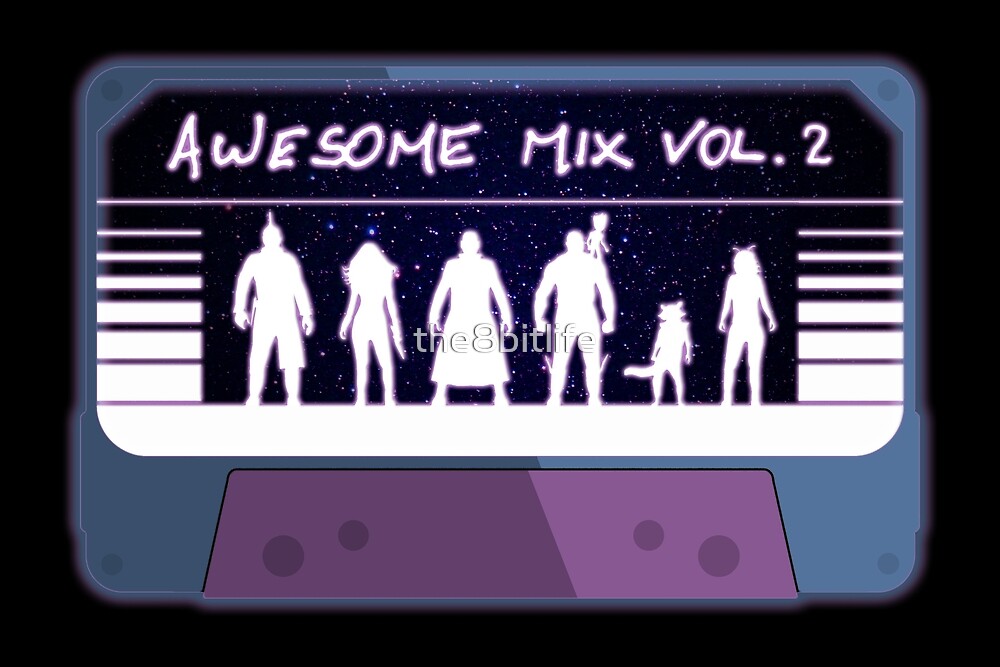 "Awesome Mix Vol. 2" by the8bitlife | Redbubble